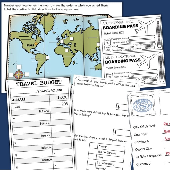 World Traveler Geography and Math Research Project - Fishyrobb