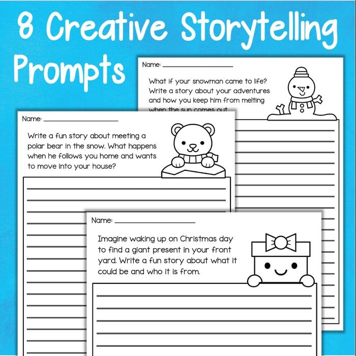 Winter Writing Prompts 2nd Grade Narrative Expository Opinion - Fishyrobb