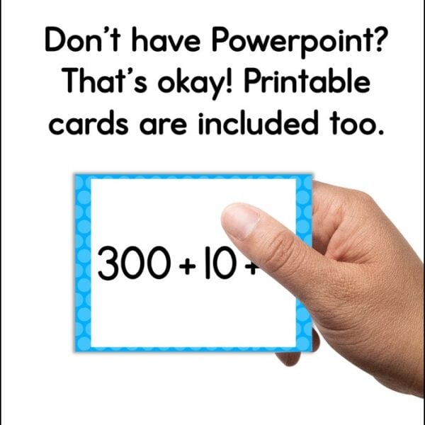 Expanded Form Bingo Game Hundreds Tens Ones 3 Digit Place Value - Fishyrobb