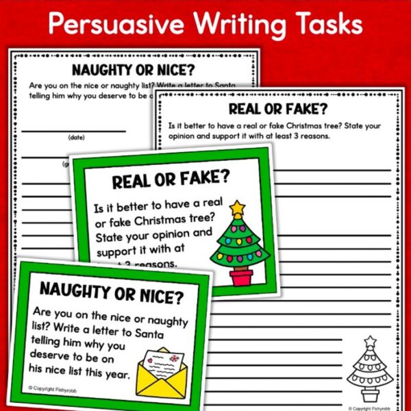 Christmas Writing Prompts for Kids Opinion Narrative Descriptive ...