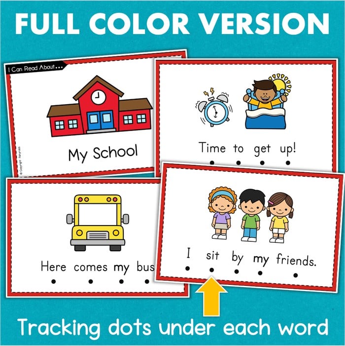 Emergent Reader Books with Kindergarten Sight Words Set 2