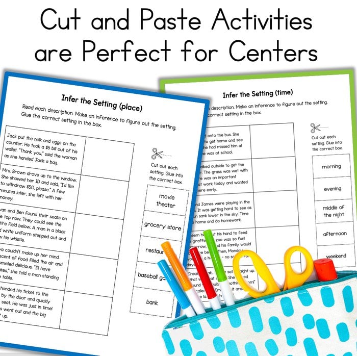Making Inferences Reading Passages and Worksheets