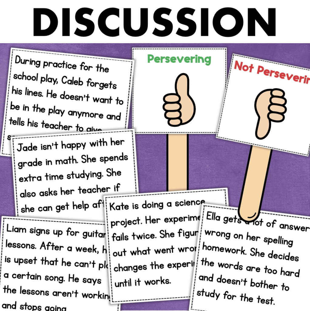 Perseverance Activities Growth Mindset Mini Book Worksheets - Fishyrobb