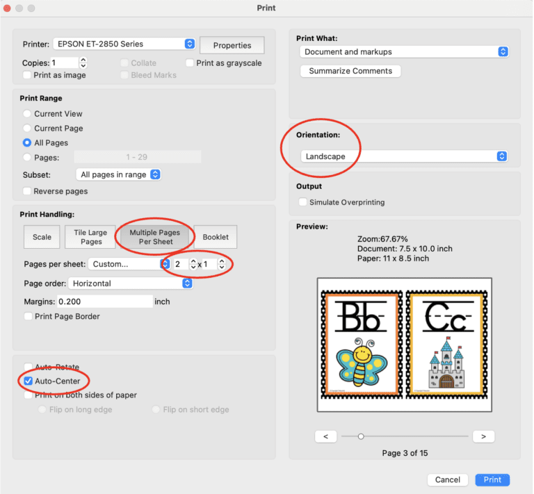 How to Print Half Page Posters From a PDF Easily - Fishyrobb