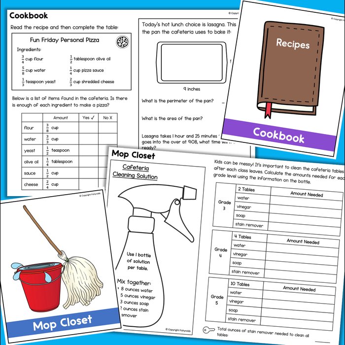 End of the Year Escape Room 3rd Grade Math Review - Fishyrobb