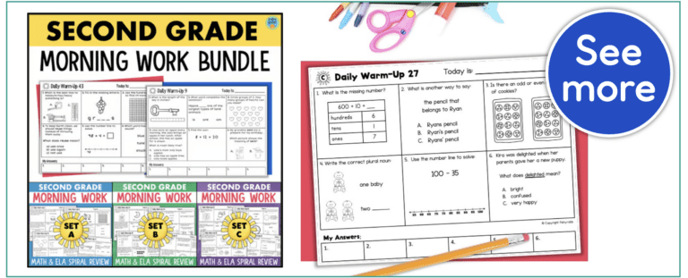 8 Best Classroom Morning Work Ideas and Routines