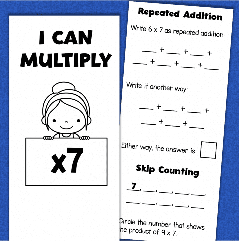 Multiplication Brochures Math Facts Practice - Fishyrobb