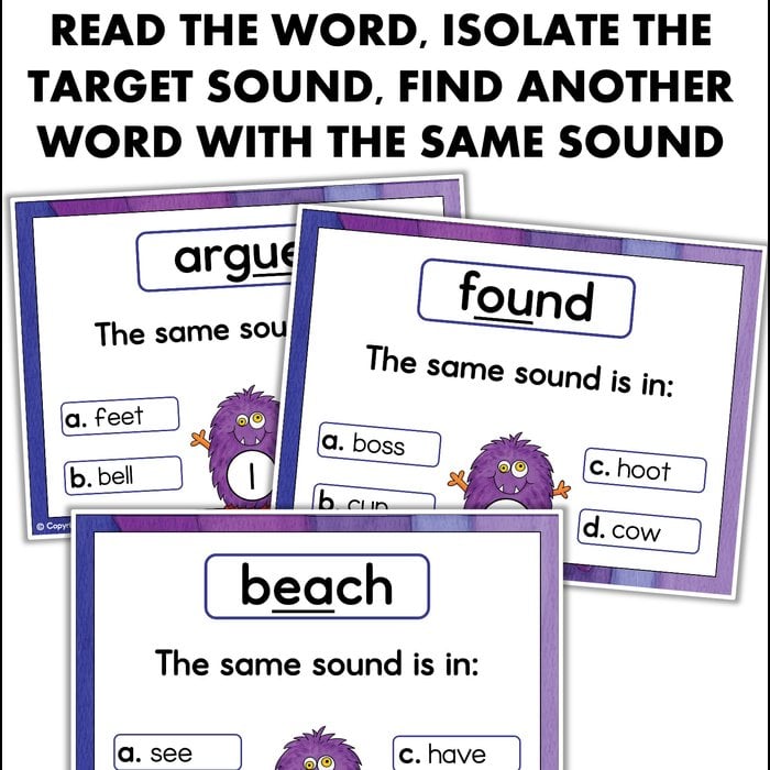 Vowel Teams and Diphthongs Task Cards
