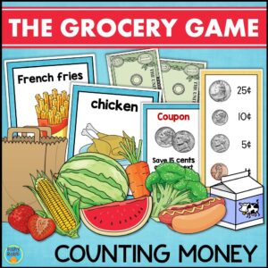 Counting Money Game Fun Grocery Shopping Activity