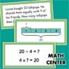 Tape Diagrams with Multiplication and Division Word Problems - Fishyrobb