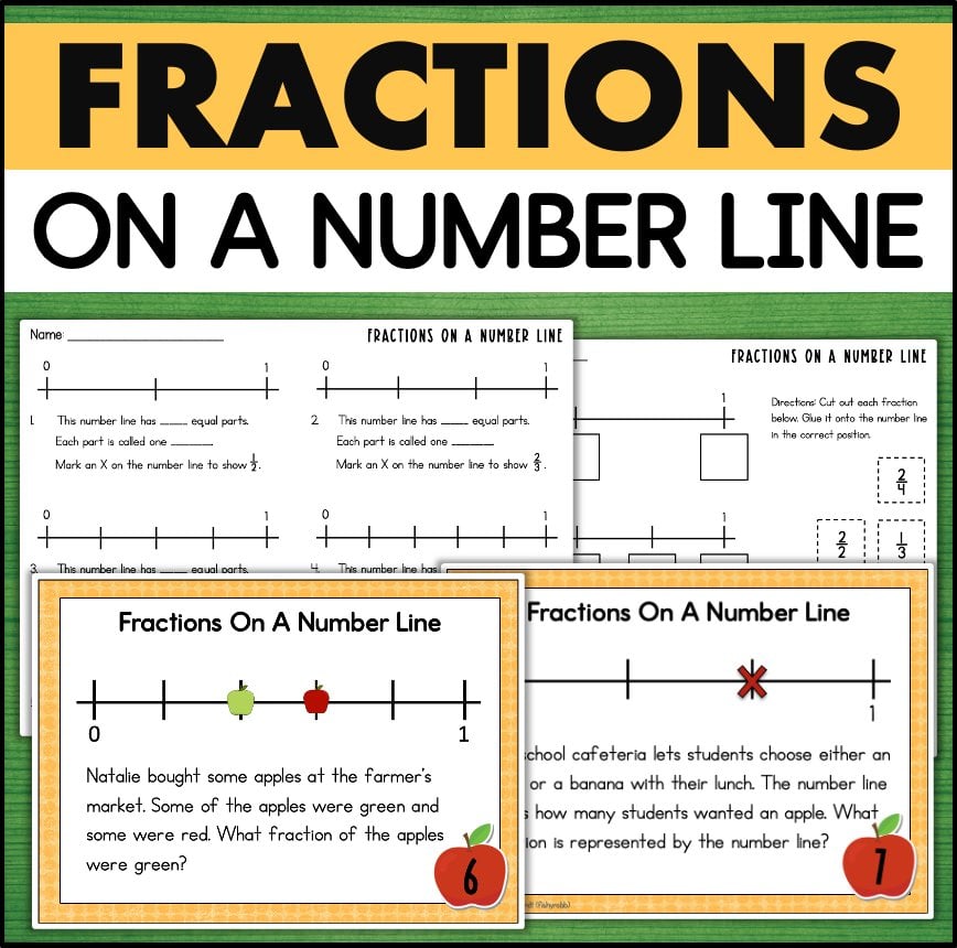 Fractions On A Number Line 3rd Grade Math - Fishyrobb