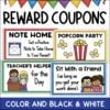 Classroom Reward Coupons for Positive Behavior Management - Fishyrobb