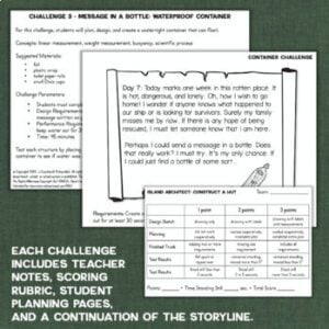 Desert Island STEM Challenge Set of 5 Activities