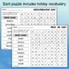 Holidays and Seasonal Vocabulary Word Search Puzzles - Fishyrobb