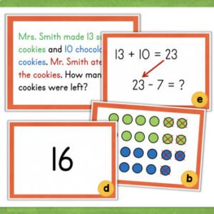 Addition and Subtraction 2 Step Word Problems Task Cards