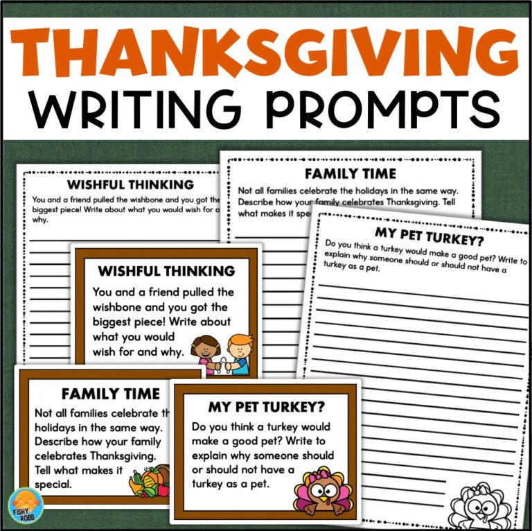 Thanksgiving Writing Prompts Opinion Narrative Descriptive Creative