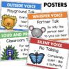 Voice Level Chart Classroom Noise Posters - Fishyrobb