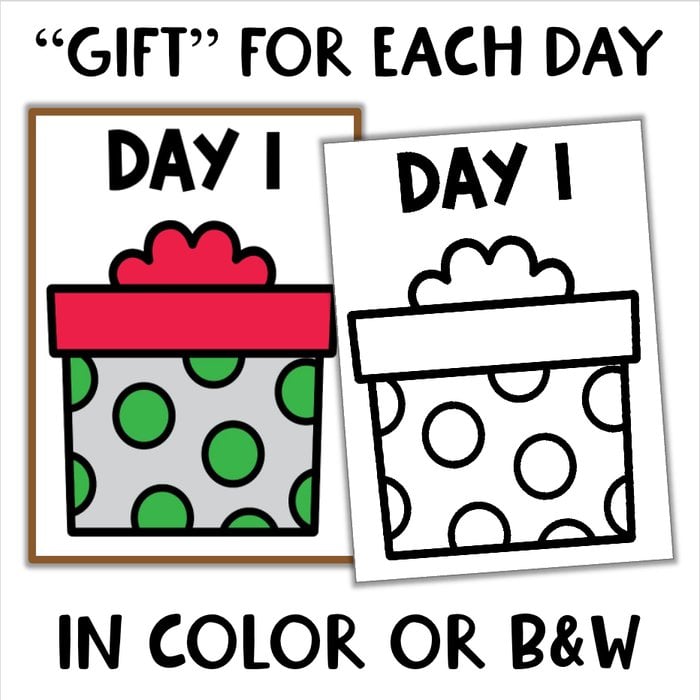The 12 Days of Christmas Countdown Tree Gifts and Rewards