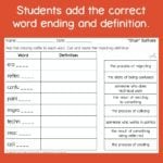 Suffixes TION SION CIAN Word Sort Word Work Activities - Fishyrobb