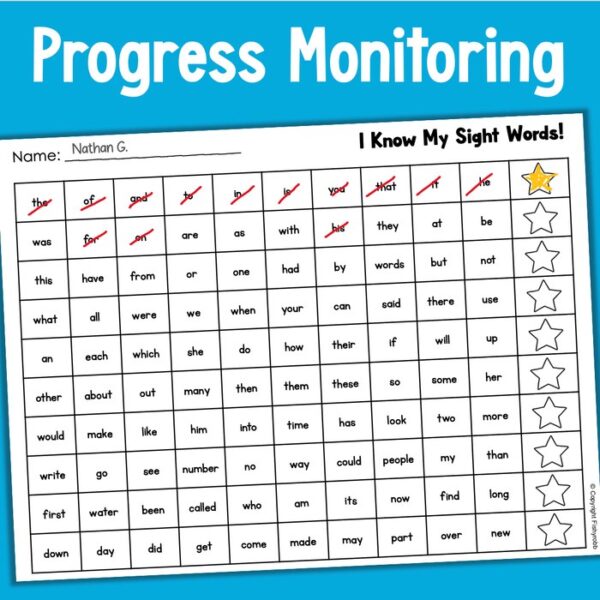 Fry Sight Word Books and High Frequency Word Cards