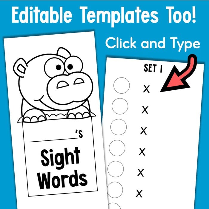Sight Word Sticker Books for Fry, Dolch, and Oxford Word Lists