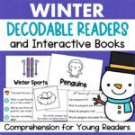 Winter Reading Comprehension Mini Books Decodable Stories with Questions