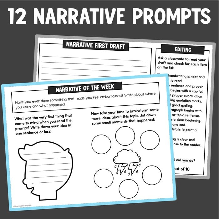 Paragraph of the Week Opinion Narrative Informational Writing Prompts