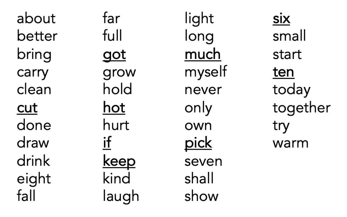 3rd Grade Dolch Sight Words High Frequency List & Flashcards