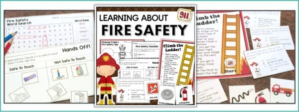 Fire Safety Week Activities for Kindergarten-2nd Grade Kids