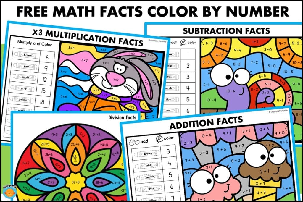 The Best Way to Teach Math Facts + Color By Number Freebie
